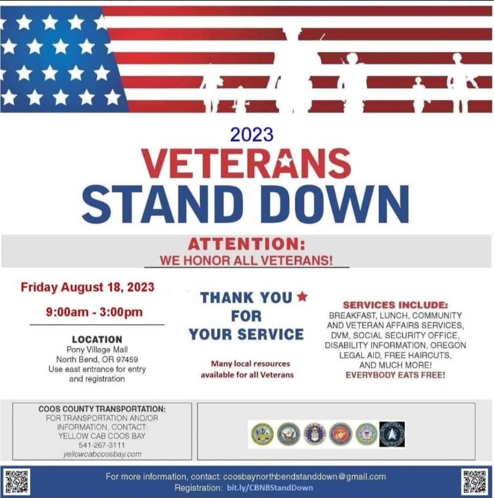 Veterans Stand Down Coos Bay - SOVO Veterans Stand Down Coos Bay - SOVO